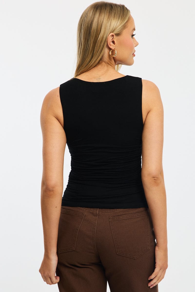 Black Supersoft Tank Sleeveless | Ally Fashion