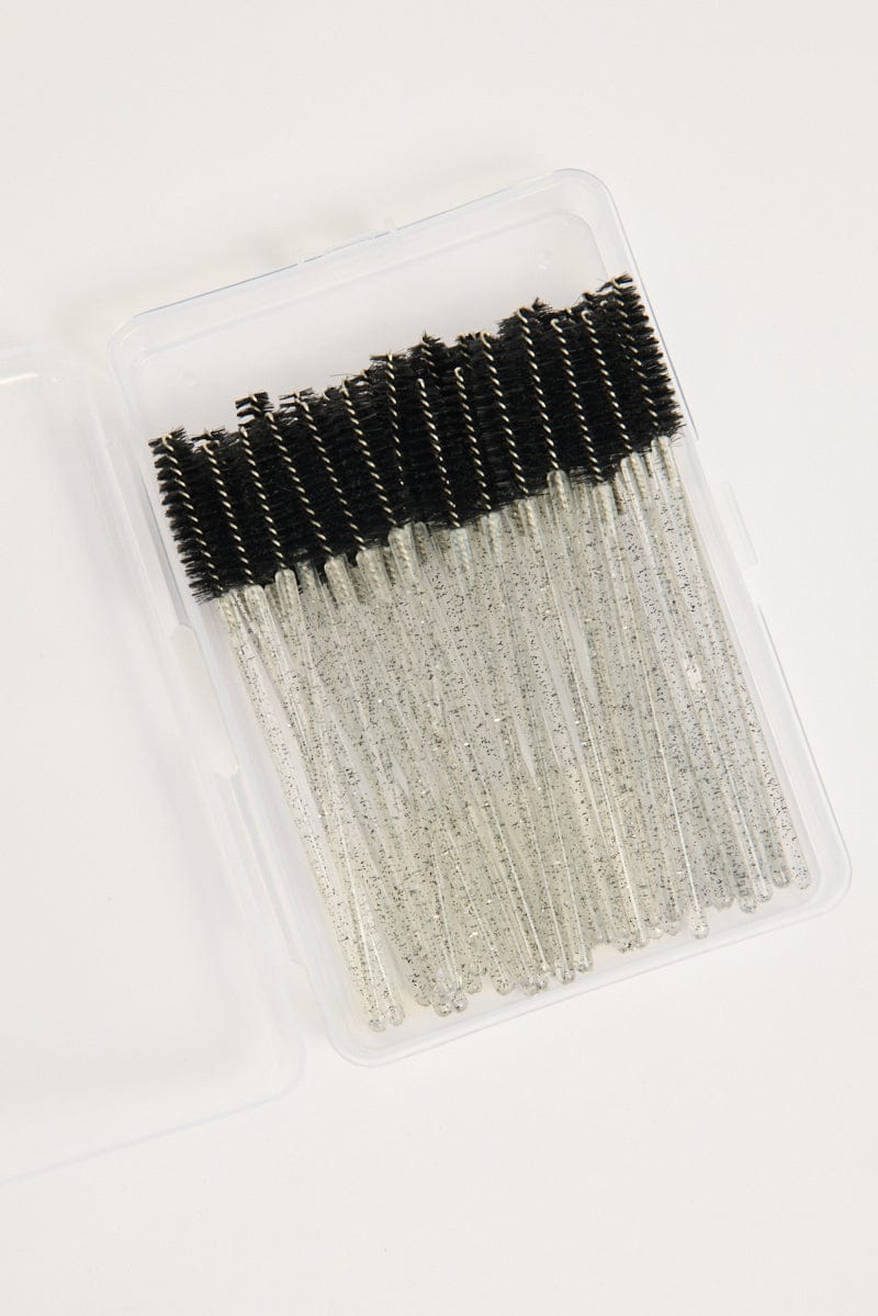 Black 50 Pk Eyelash Cur Disposable Eyelash Brush | Ally Fashion