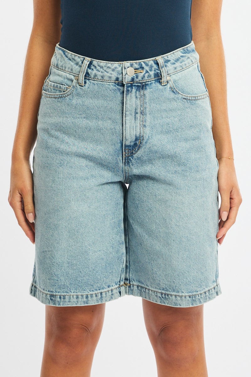 Denim Jorts Mid Rise | Ally Fashion