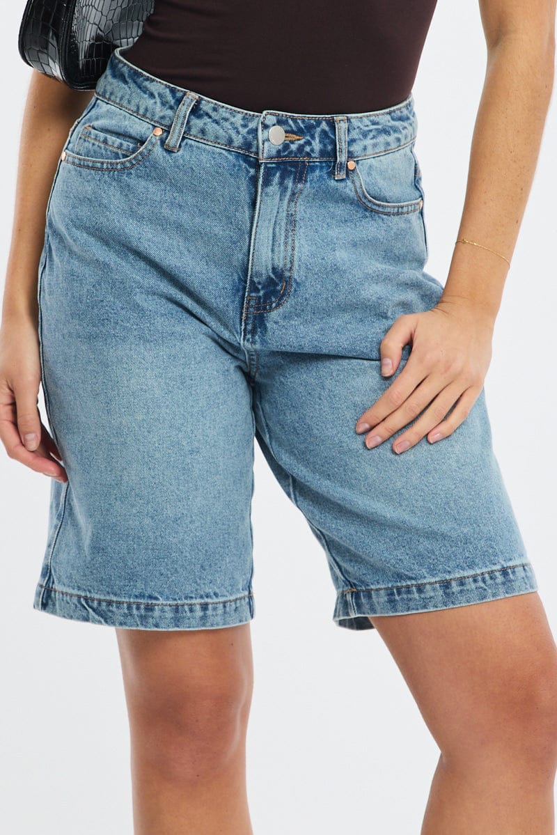 Denim Jorts Mid Rise | Ally Fashion